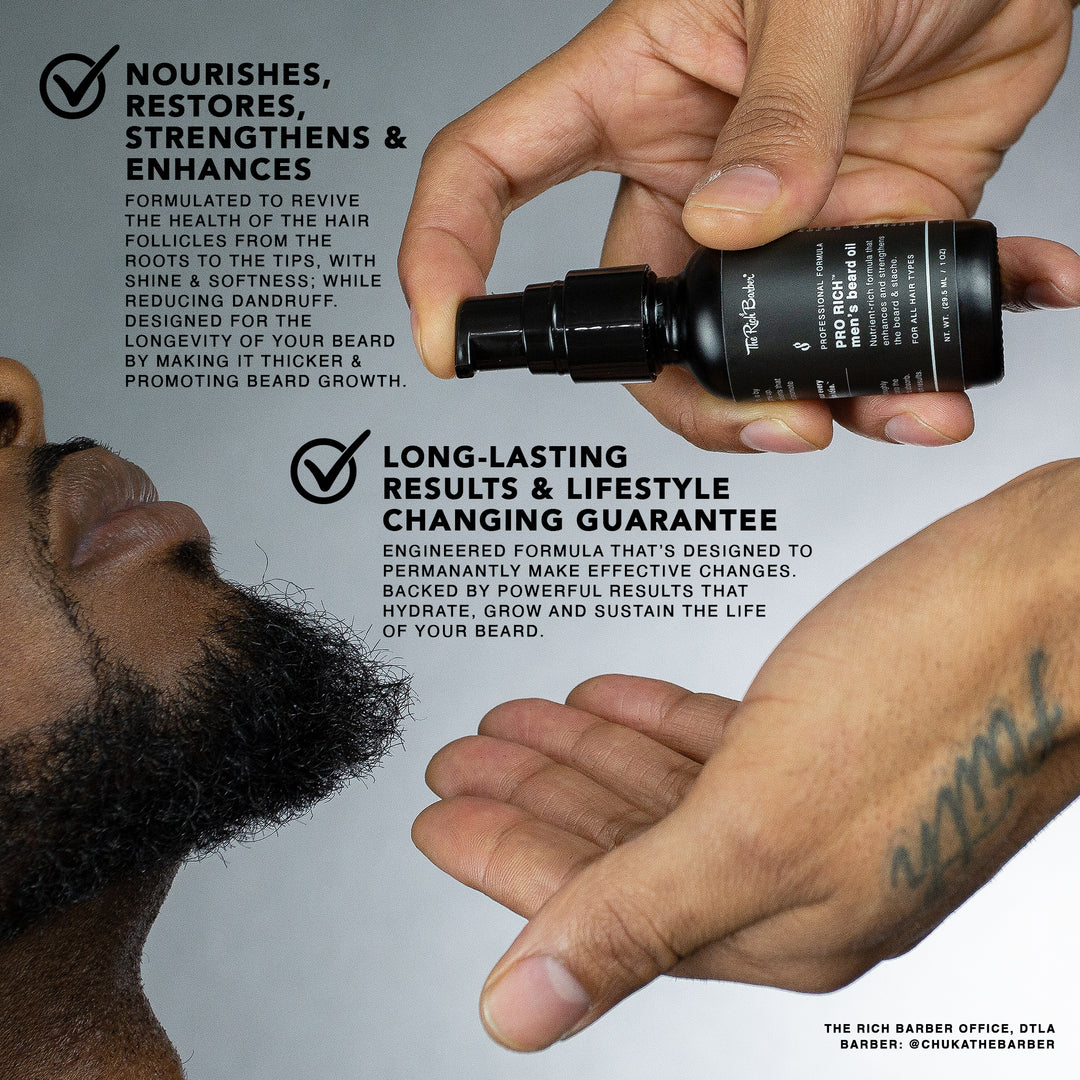 The Secret to a Richer, Thicker Beard? Just Ask The Rich Barber®