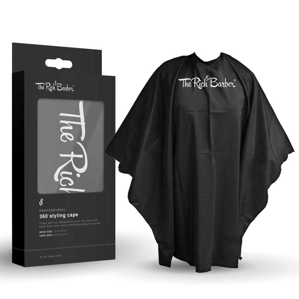 Barbershop Quality Capes? The Rich Barber® 360 Styling Barber Cape
